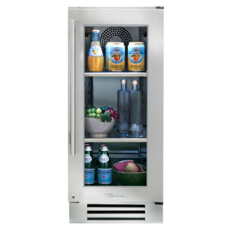 ビルトイン 幅38cm 冷蔵庫 91L ステンレス ガラスドア トゥルー TRUE UNDERCOUNTER REFRIGERATOR TUR ...
