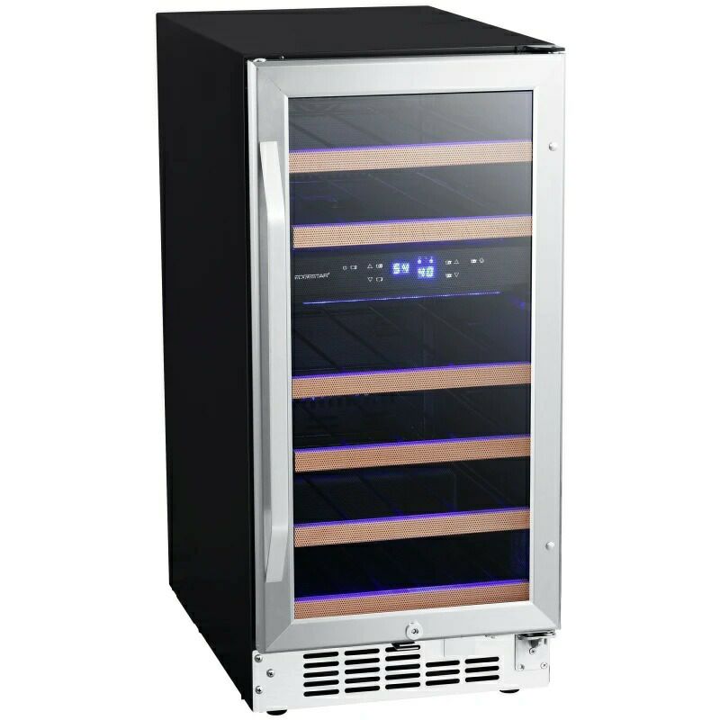 ワインセラー 冷蔵庫 23ボトル ビルトイン可 アンダーカウンター 幅38cm ガラスドア ステンレス EdgeStar CWR263DZ ...
